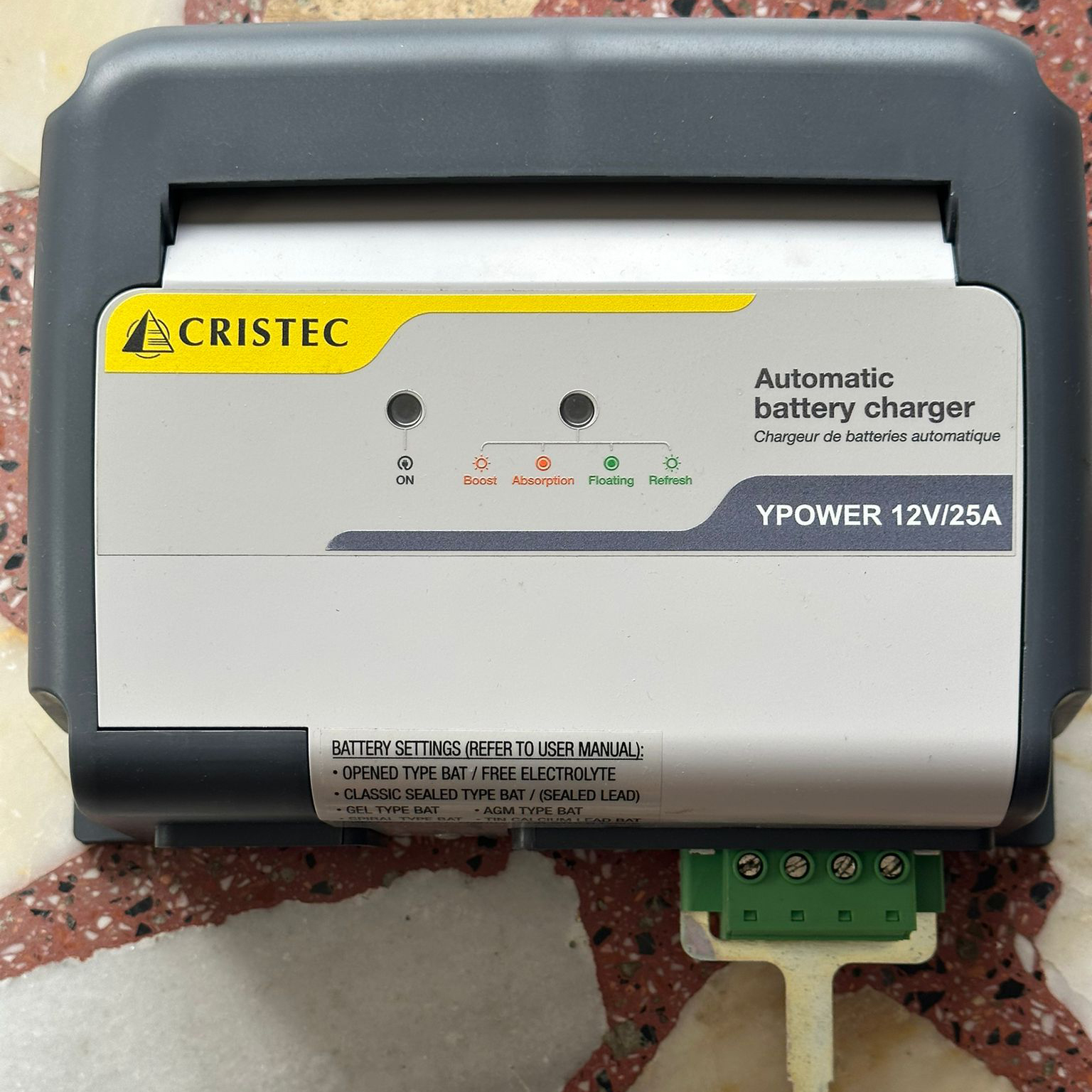 CRISTEC 12V 25A redresör(akü şarj cihazı) – Satılık Yelkenli Tekne